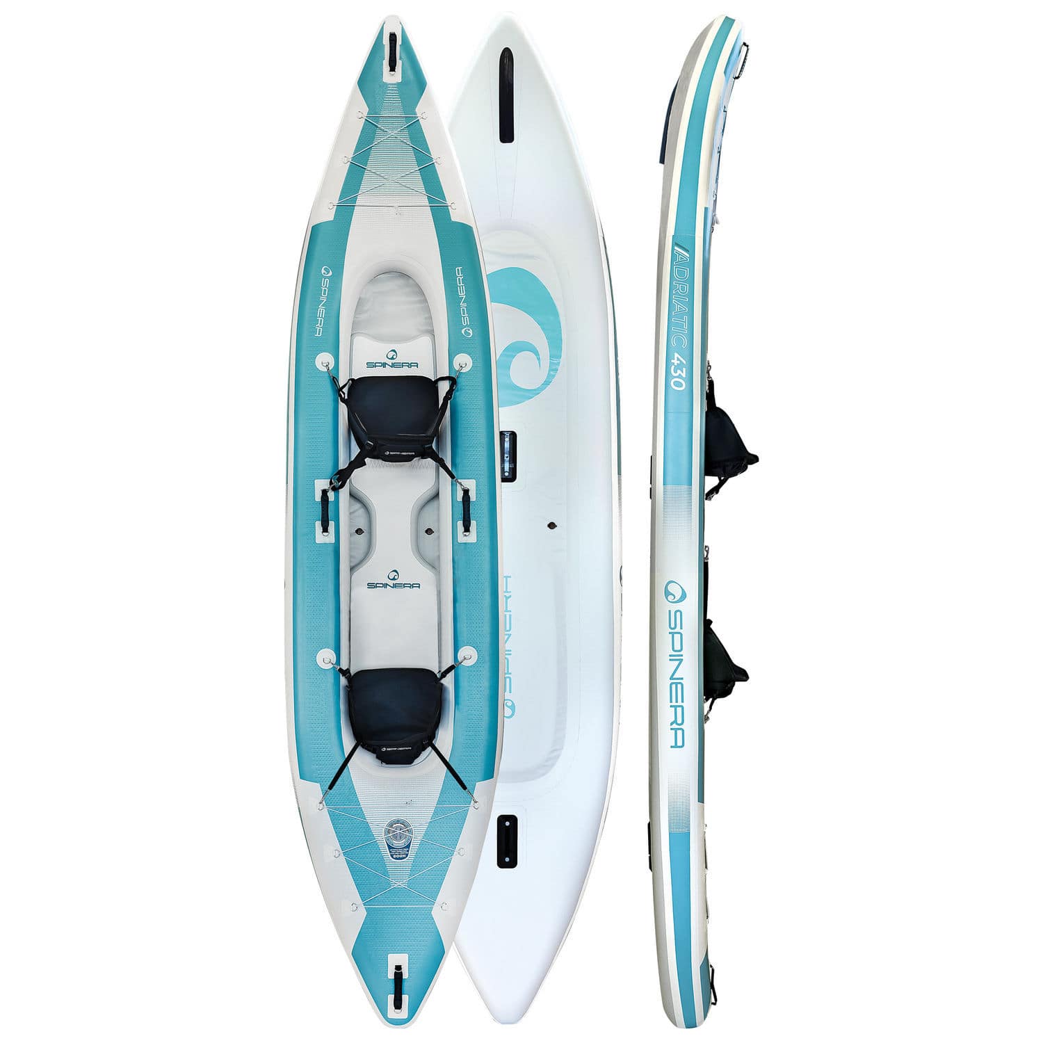 Sit-on-top kayak - Adriatic Light 430 - Spinera - inflatable / sea / two-seater