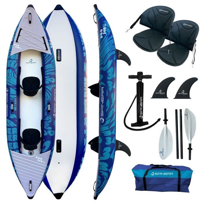Sit-on-top kayak - Duo 340 - Spinera - inflatable / recreational / adult
