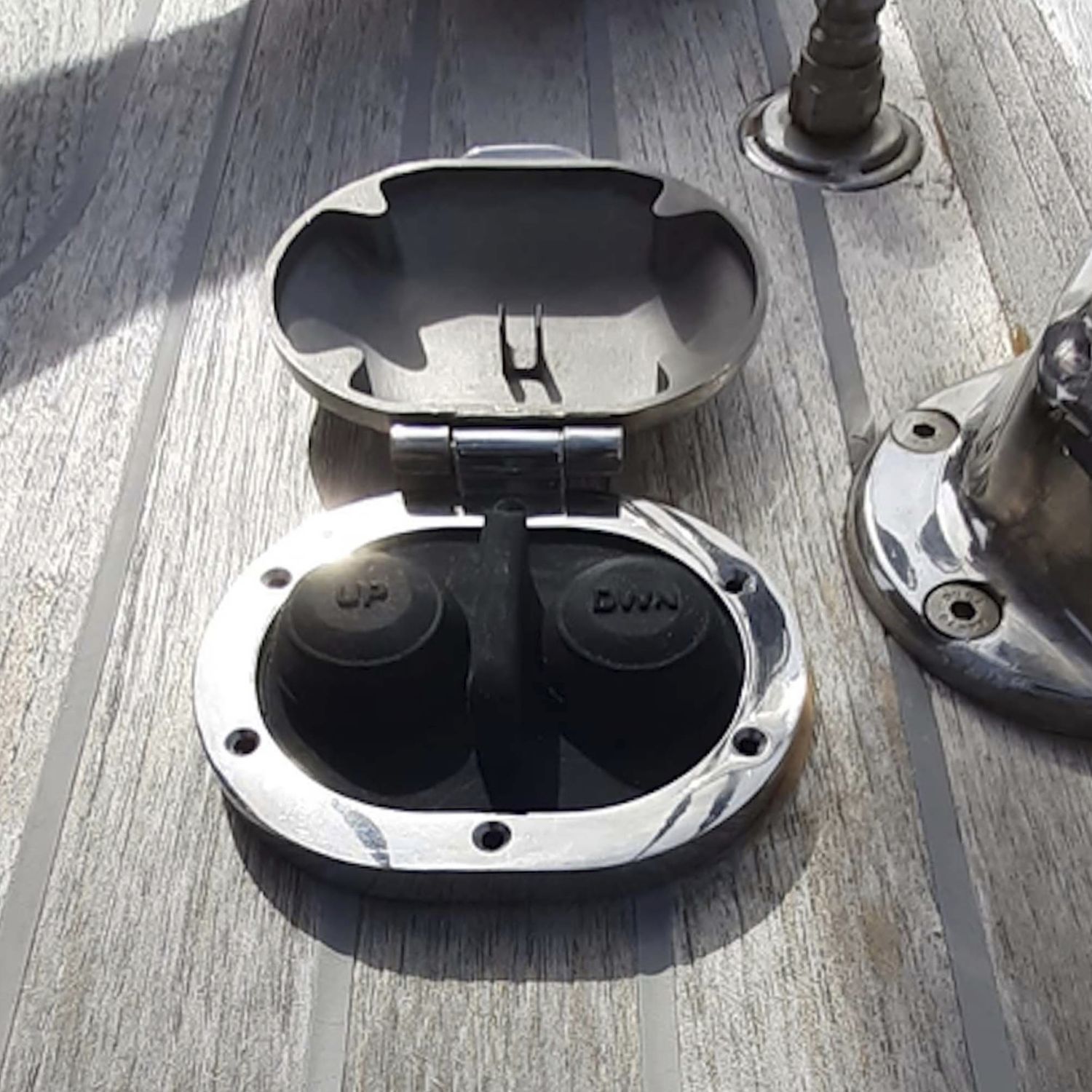 Double foot switch - B4B12V - Bonomi srl - for mooring cleat