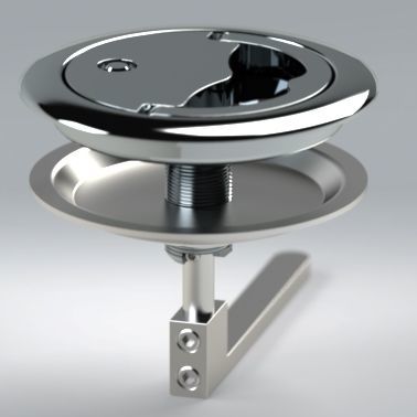 Boat latch - YLSA90MVK - YACHT LUXURY STYLE - for ships / cam / keyed