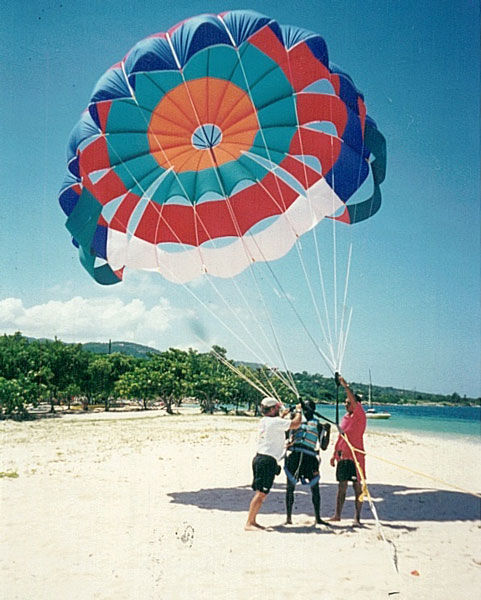 Beach launch parasail - 24ft Standard - CUSTOM CHUTES - 1-person