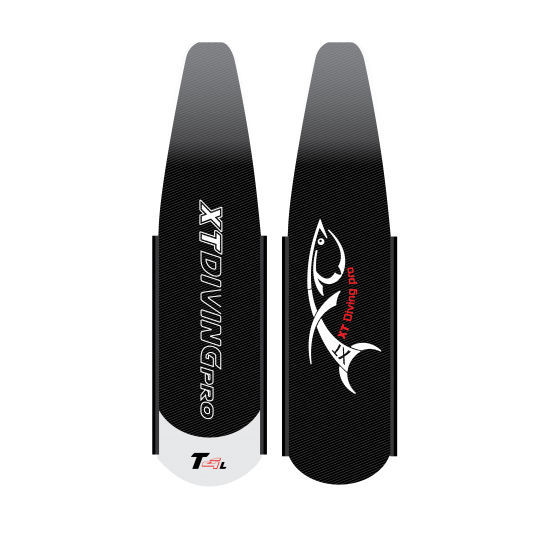 Spearfishing fins - T4 LONG - Xt Diving Pro - carbon / full-foot / black