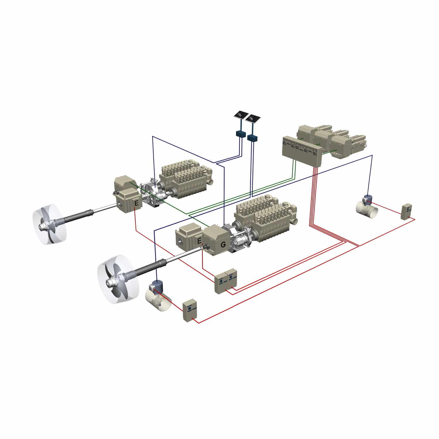 Ship propulsion system - COMPLEX HYBRID - Brunvoll - controllable-pitch ...