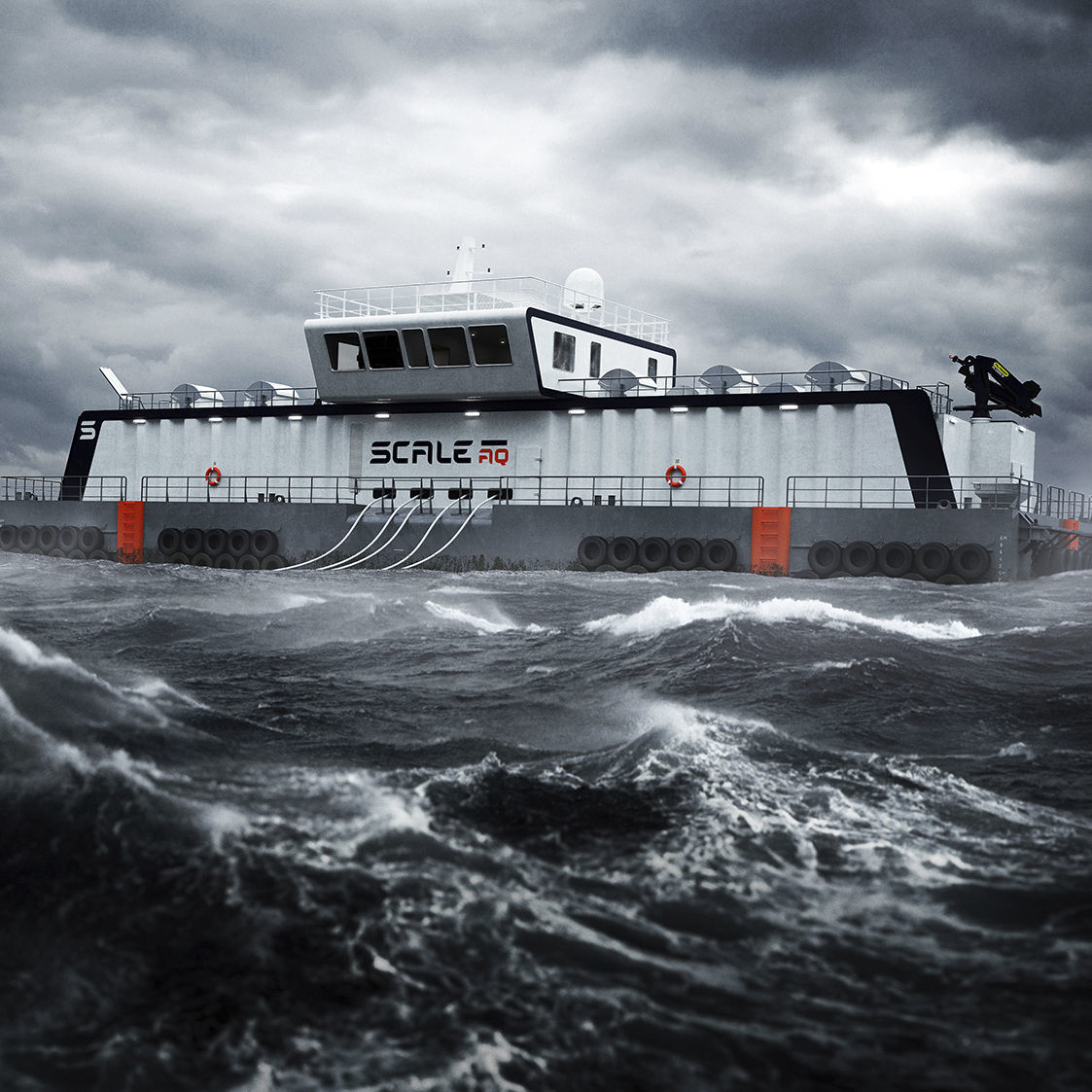 Barge special vessel - Aasgard 900 - scaleaq - feeder ship