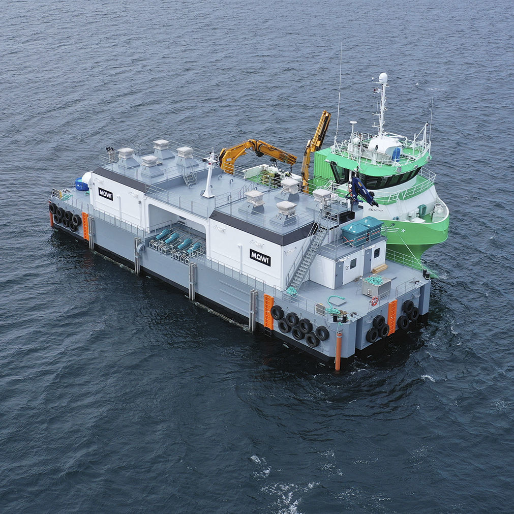 Barge special vessel - Center SeaFarm Feeder Center 500 - scaleaq - feeder ship