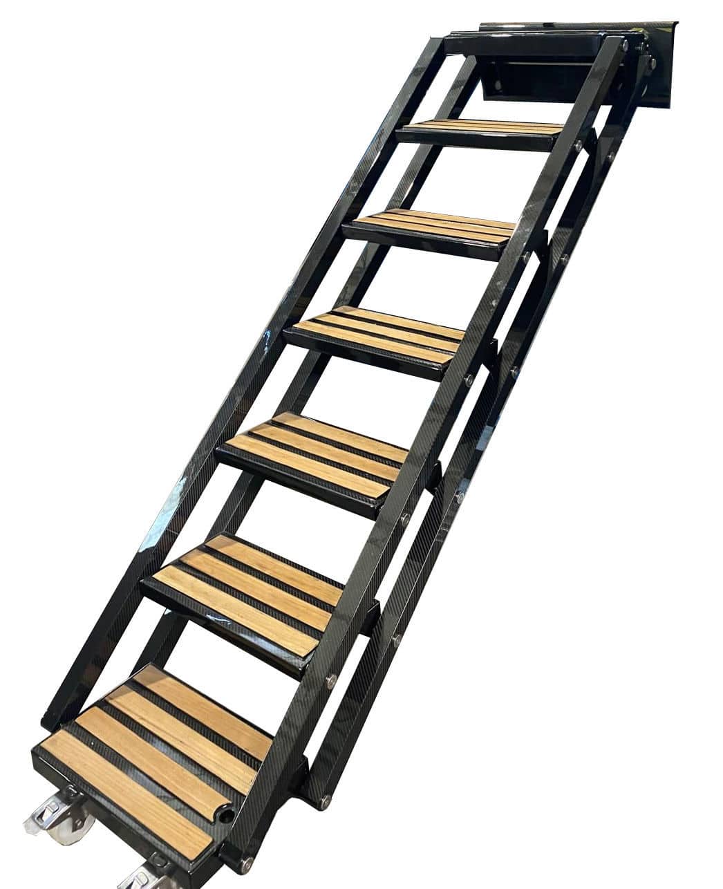 Boat ladder - E2.0 - CARBON EQUIPMENT ltd - for yacht / folding / boarding
