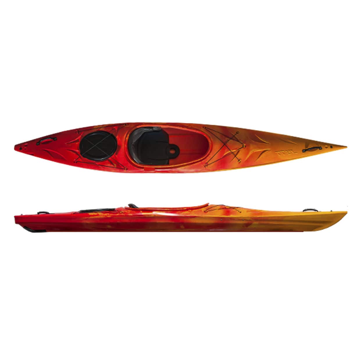 Rigid kayak - Jett - ECOline - Roteko s.c. - recreational / solo / adult