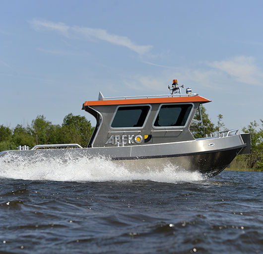 Work boat professional boat - 666 Cabin - Alufleet B.V. - inboard ...