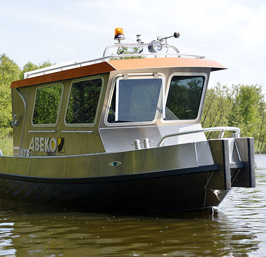 Work boat professional boat - 666 Cabin - Alufleet B.V. - inboard ...