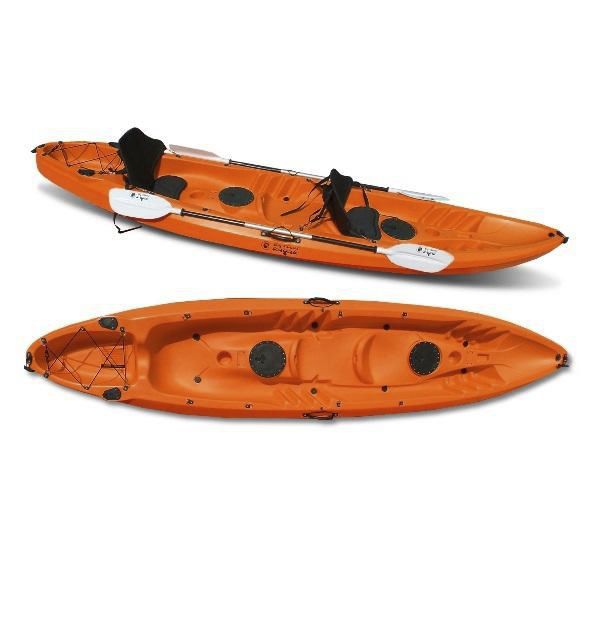 Sit-on-top kayak - TANGO - ALPINE SRL - rigid / fishing / two-seater