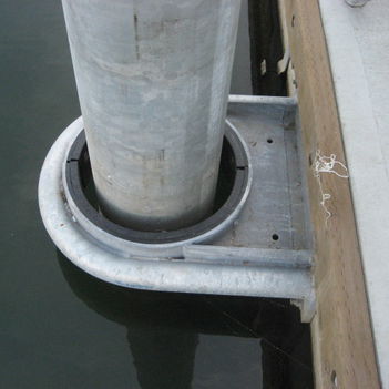 Steel pile guide - Kennewick - International Marine Floatation Systems ...