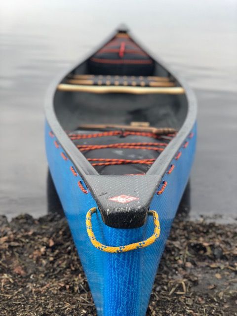 River running canoe - Brooks 15 - Hou Canoes - 2-person / wooden