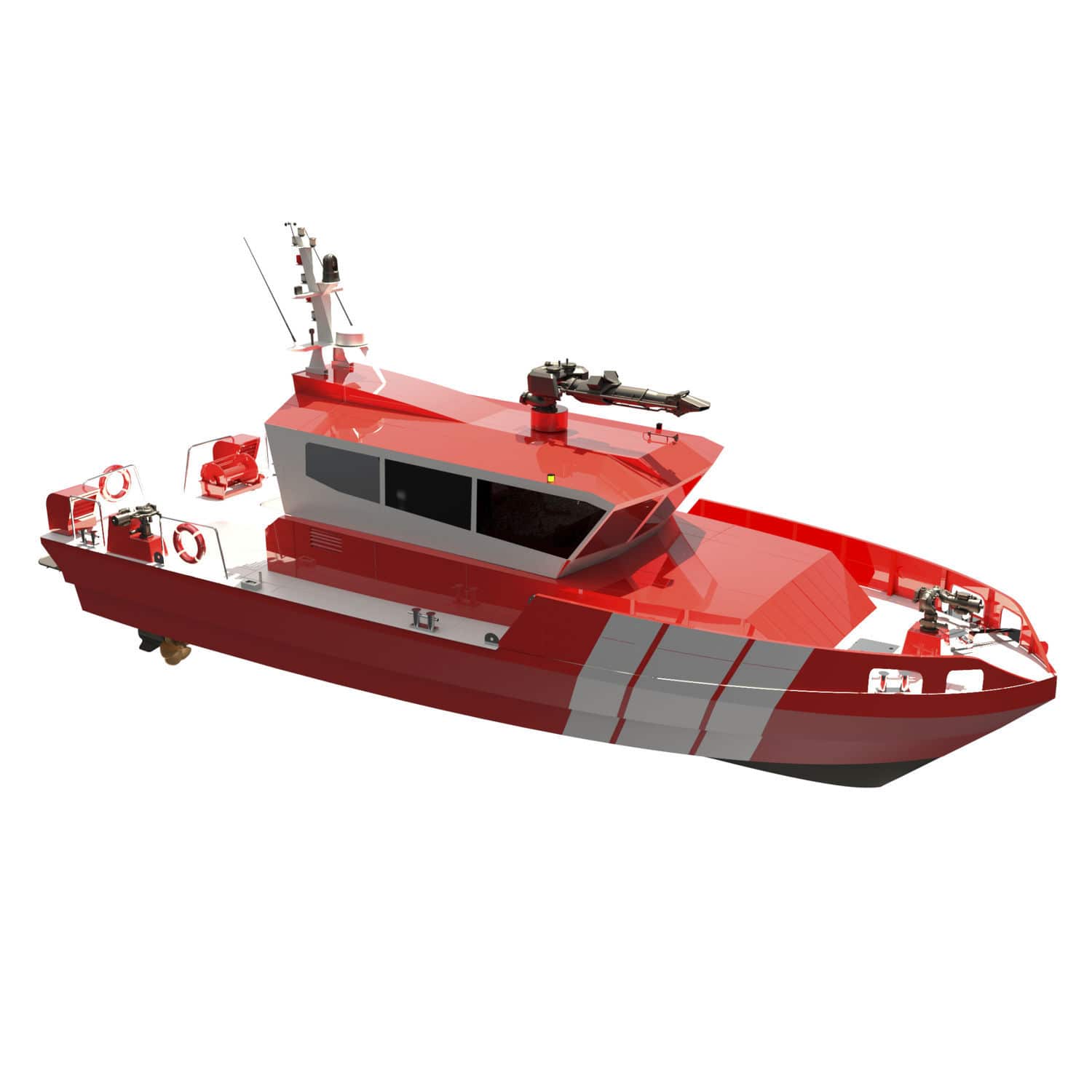 Fireboat - IZ 1500 AL FF - Izmir Shipyard - inboard IPS-drive / aluminum