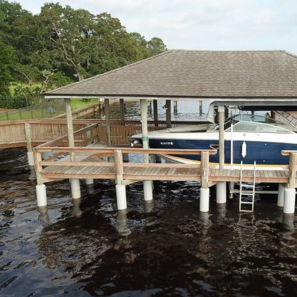 Dock pile guide - Shoreline Plastics, LLC