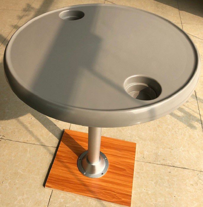 Fixed cockpit table - round - Foshan 1 Boat Hardware Co., Ltd. - aluminum