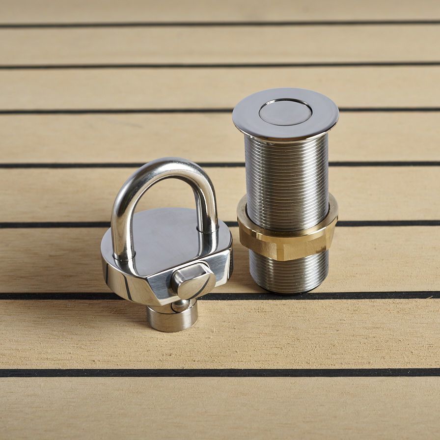 Quick release pad eye - Q32 series - I-Carbon - fixed / fabric / U-shaped