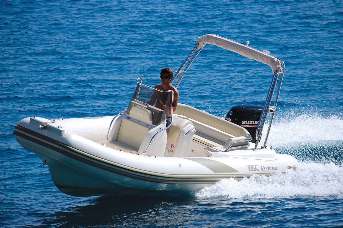 Outboard inflatable boat - 62 - BSC COLZANI srl - rigid / open / side ...