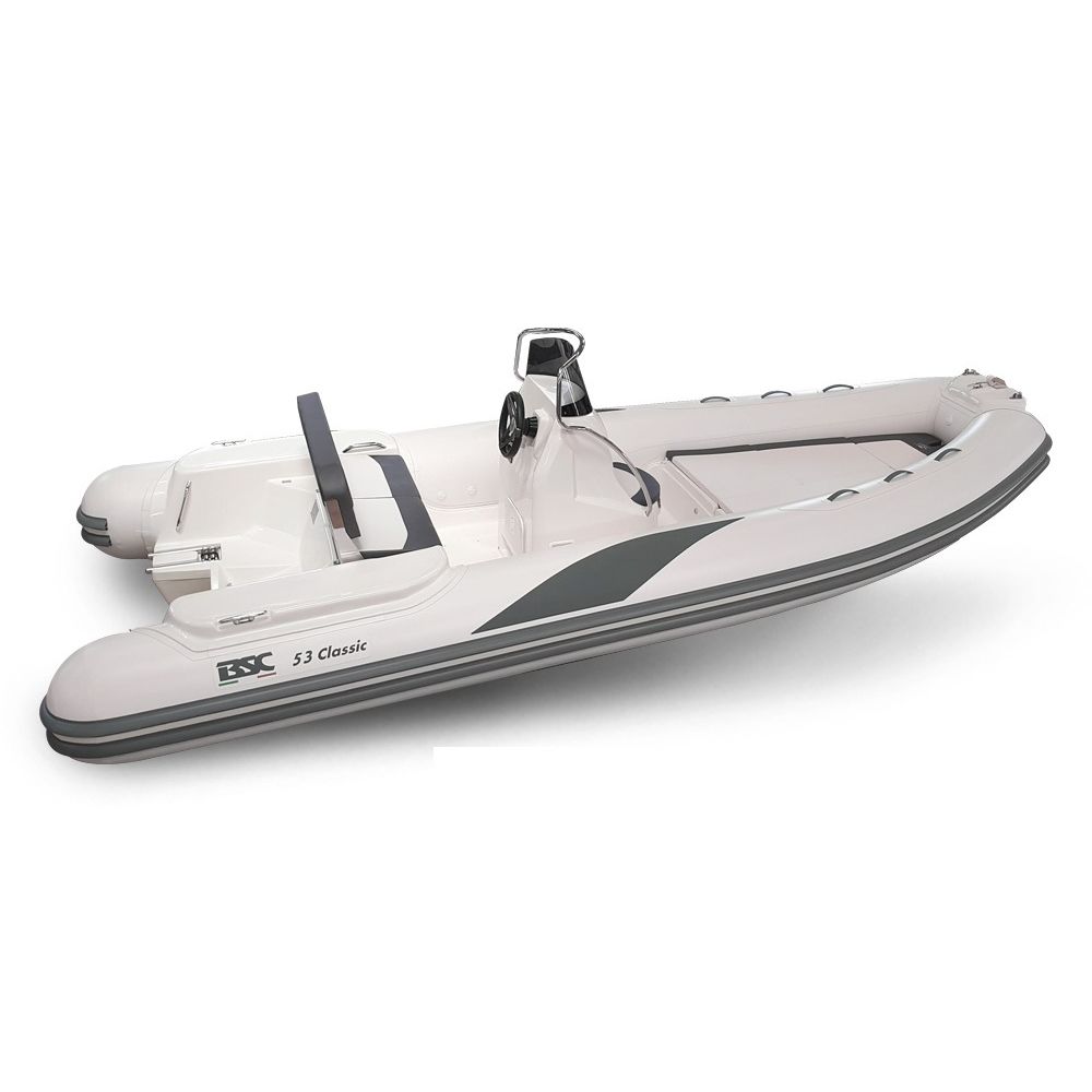 Outboard inflatable boat - 53 - BSC COLZANI srl - rigid / open / side ...
