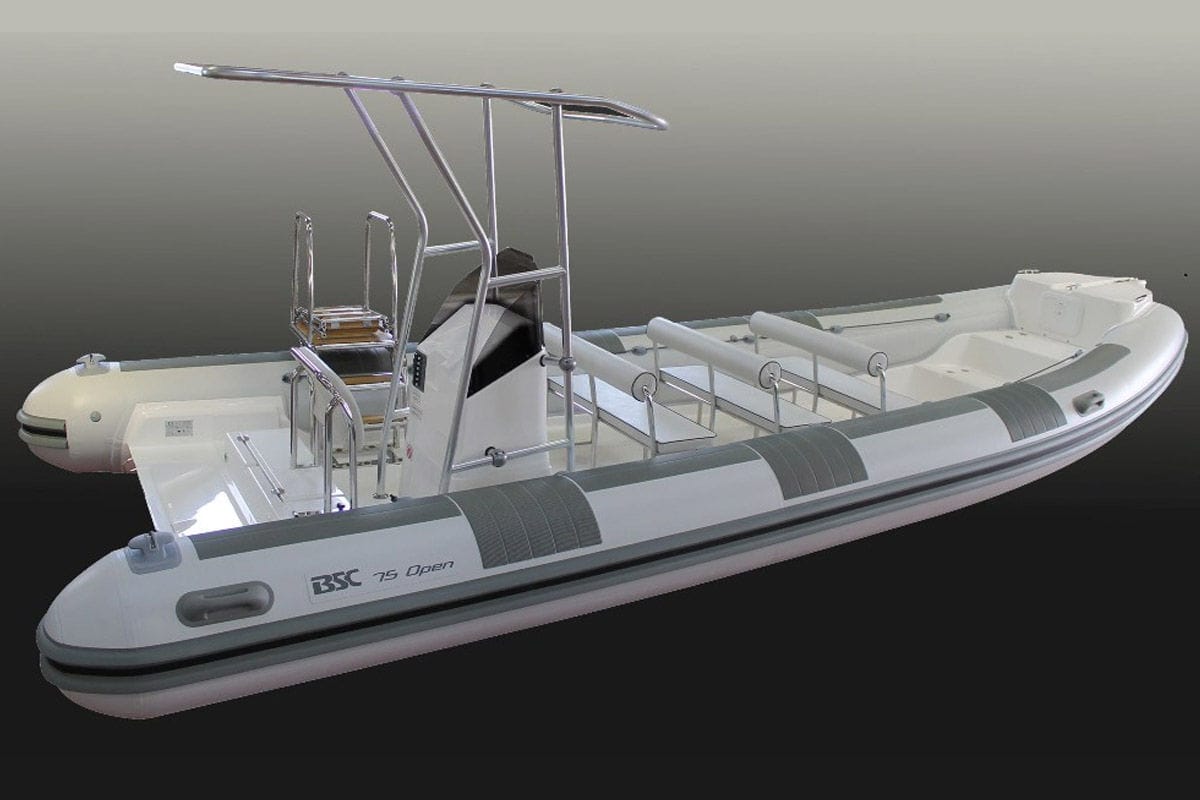 Outboard inflatable boat - 85 - BSC COLZANI srl - rigid / center ...