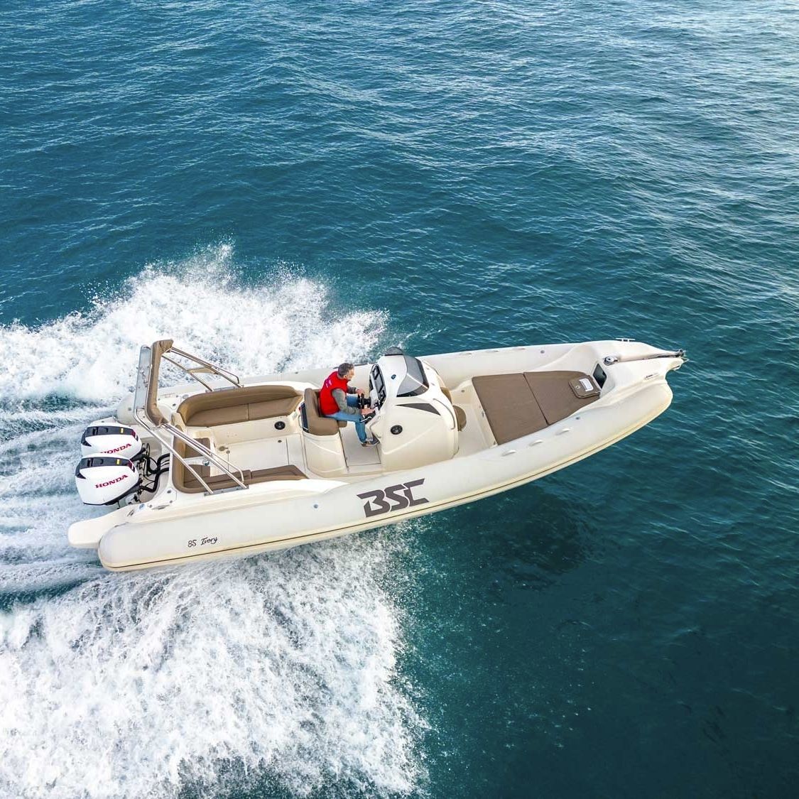 Outboard inflatable boat - 85 - BSC COLZANI srl - twin-engine / rigid ...