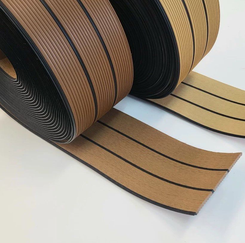 Non-slip boat decking - PRO - ISOTEAK - teak / PVC