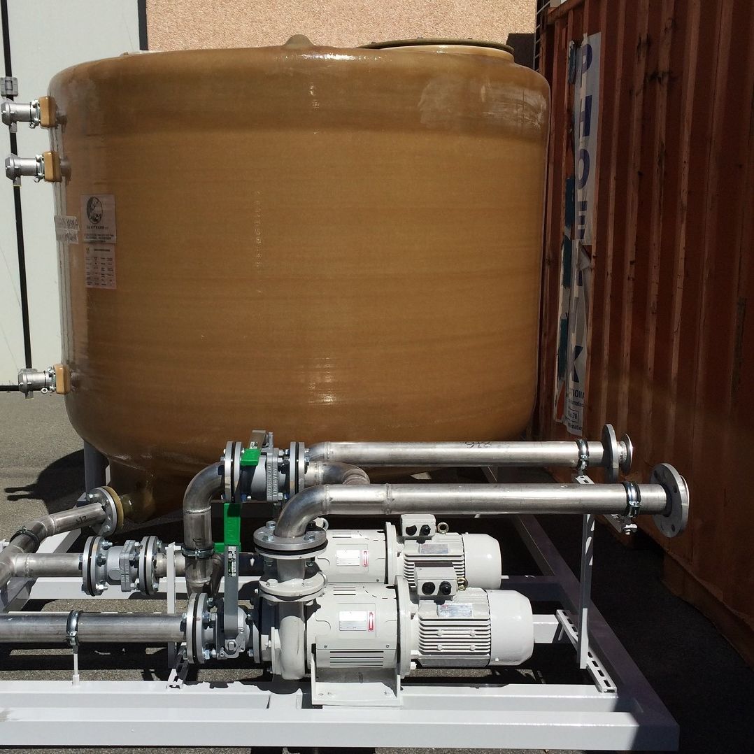 Wastewater tank - GREY - Sanitrade - for ships / for shipyards