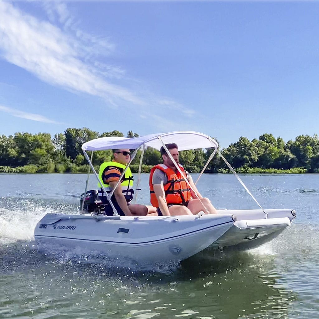 Inflatable catamaran - KM-340CM - KOLIBRI - outboard / gasoline / open