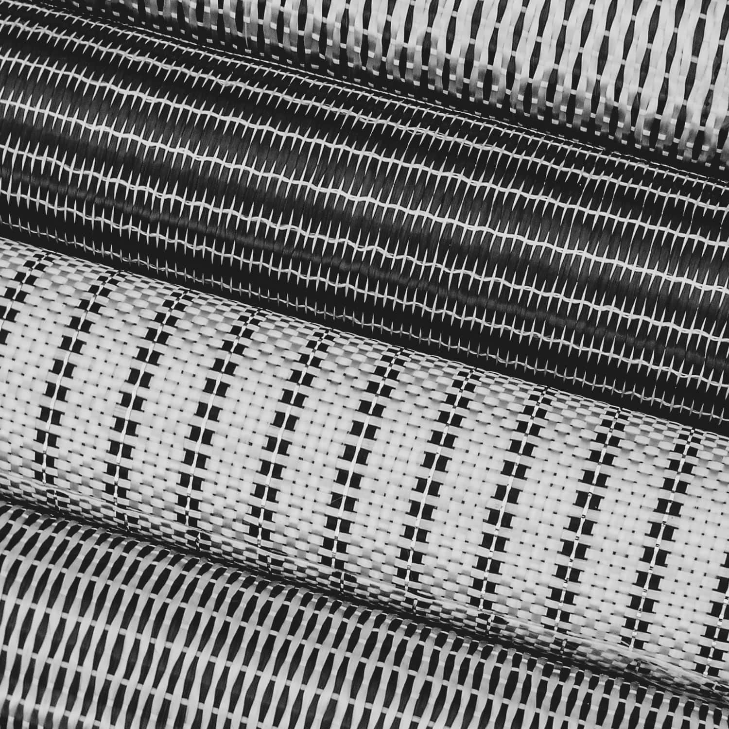 Carbon fiber composite fabric - Hybrid - Kelteks - woven