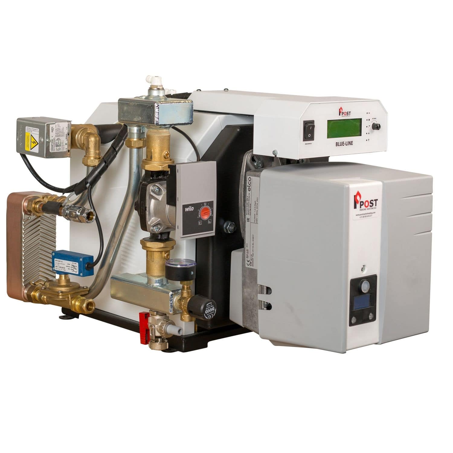 Diesel heater - BLUE-LINE COMBI CH+DHW - Post Marine Heating BV - fuel ...