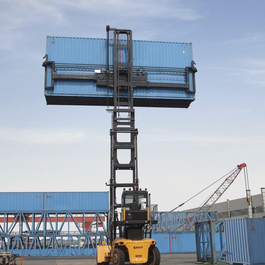 Empty container handler - SDCY100K series - SANY GROUP - with side-lift ...