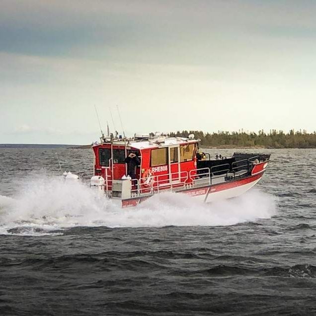 Fireboat - 1200 OSR - Oy Kewatec Aluboat AB - oil spill recovery boat ...