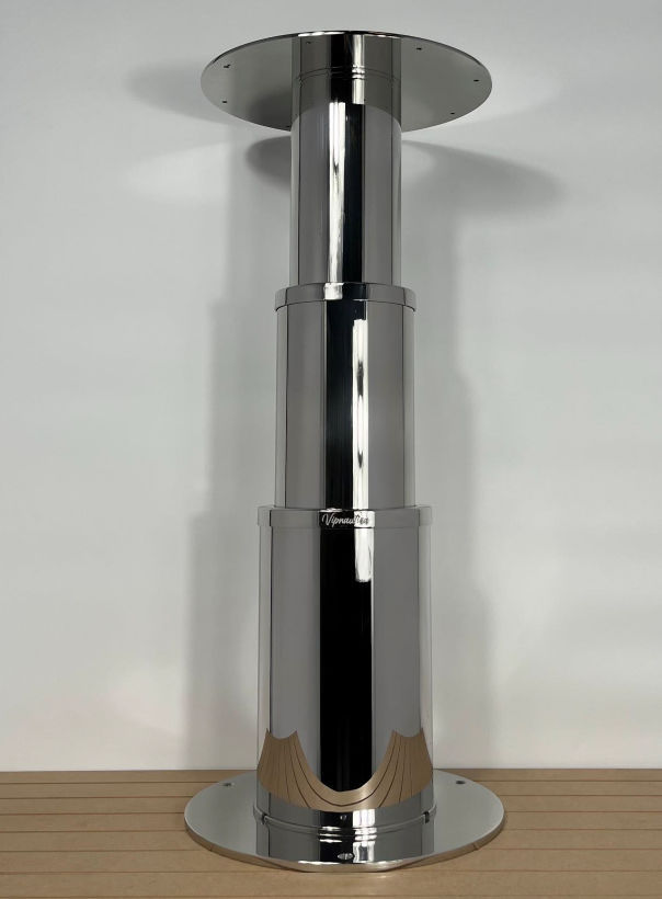 Telescopic table pedestal - R17VIPB001 - VIP s.r.l. - stainless steel