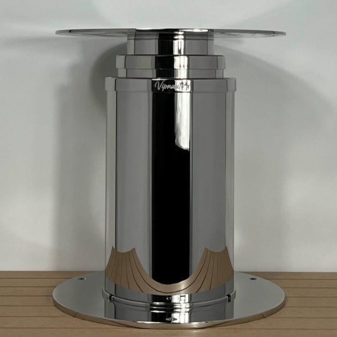 Telescopic table pedestal - R17VIPB001 - VIP s.r.l. - stainless steel