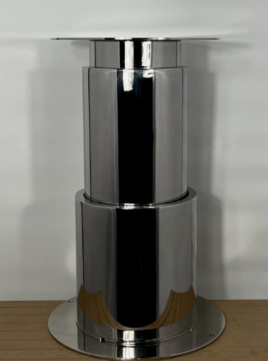 Telescopic table pedestal - R17VIPB005 - VIP s.r.l. - stainless steel