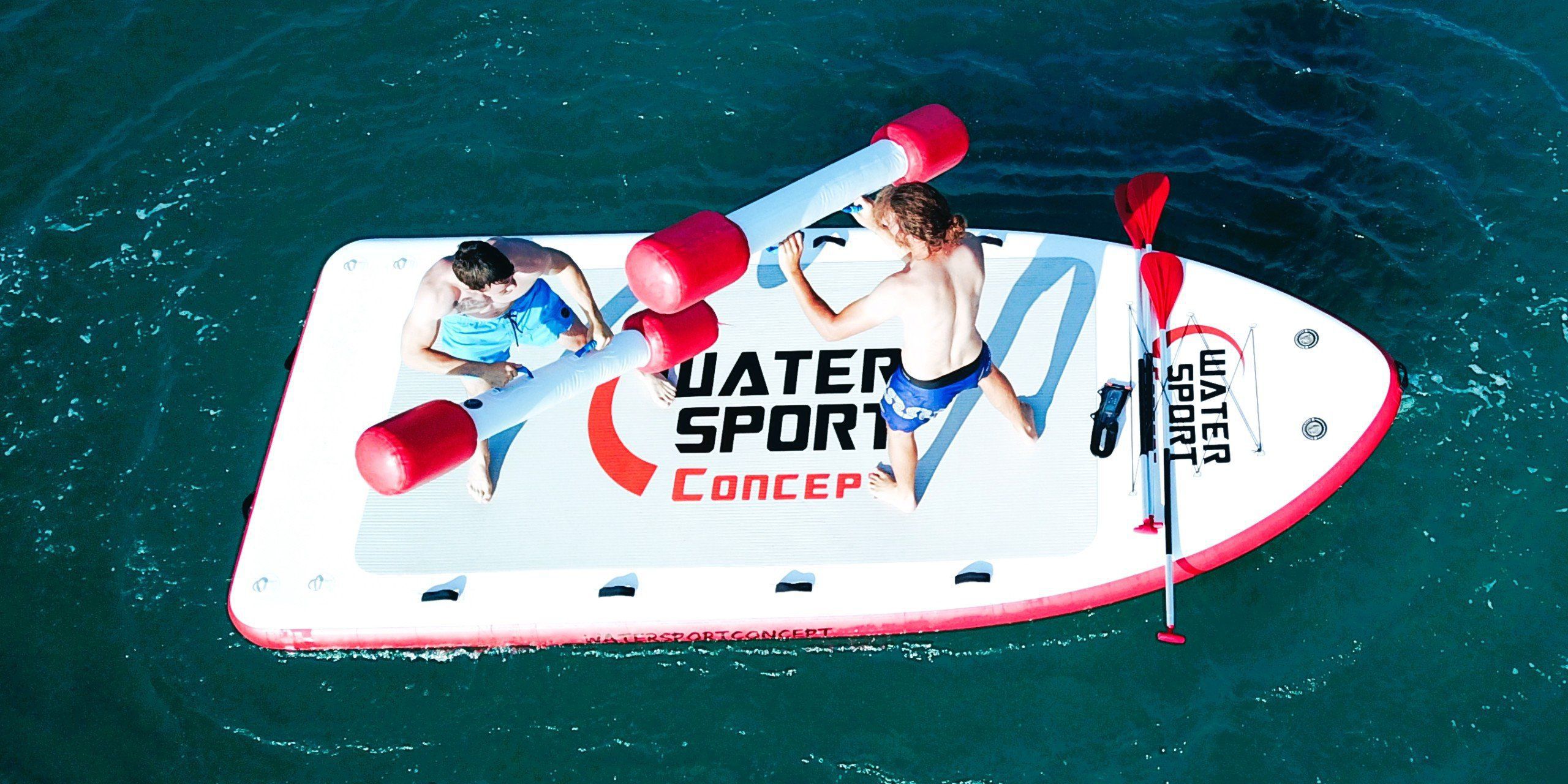 Giant battle sticks water toy - Watersport Concept - for recreation centers