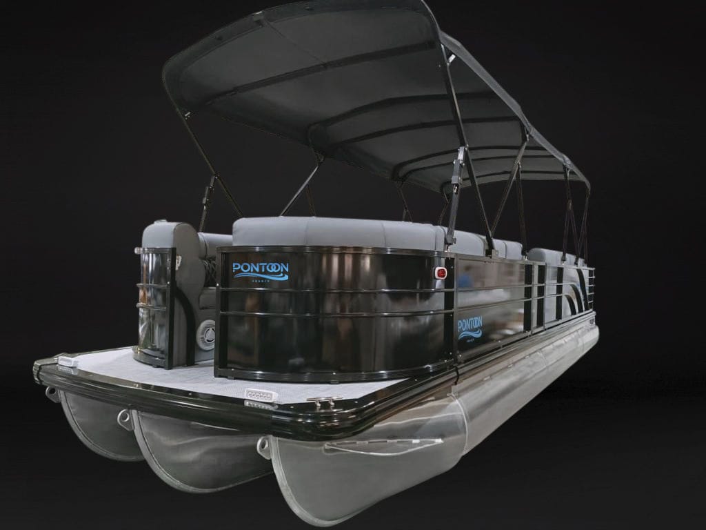 Outboard pontoon boat - FREYA 750 - PONTOON FRANCE - electric / side ...