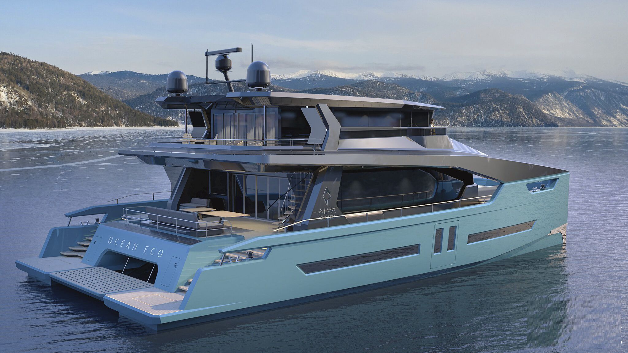 Catamaran motor yacht - OCEAN ECO 90 EX - Alva Yachts GmbH - cruising ...