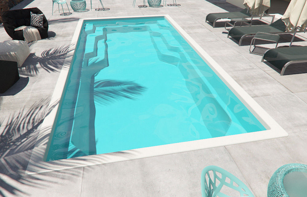 Swimming pool - Tahitienne - CRYSTAL POOLS LTD