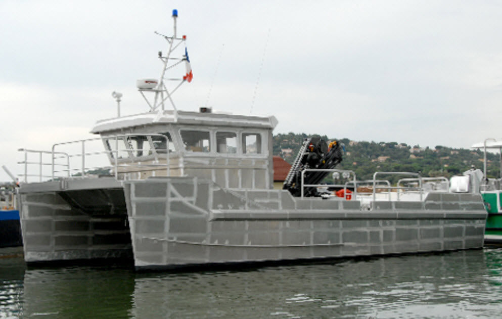 Work boat - 12m - Alumarine Shipyard - service boat / catamaran / inboard