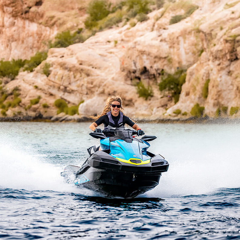 Seated jet-ski - ULTRA® 310X - Kawasaki - three-seater / 310 hp / electric