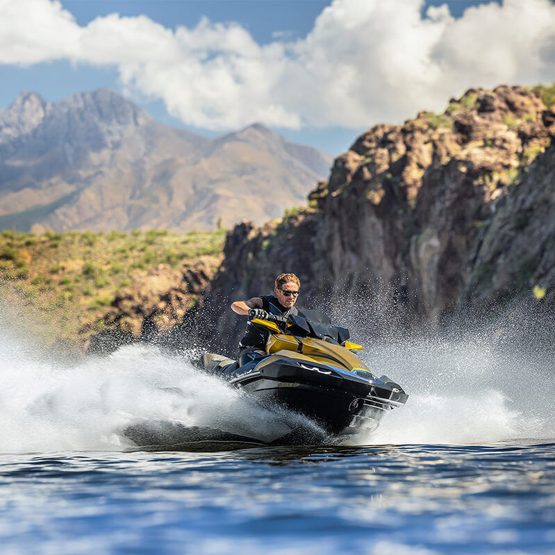 Seated jet-ski - ULTRA® 310LX - Kawasaki - three-seater / 310 hp / 4-stroke