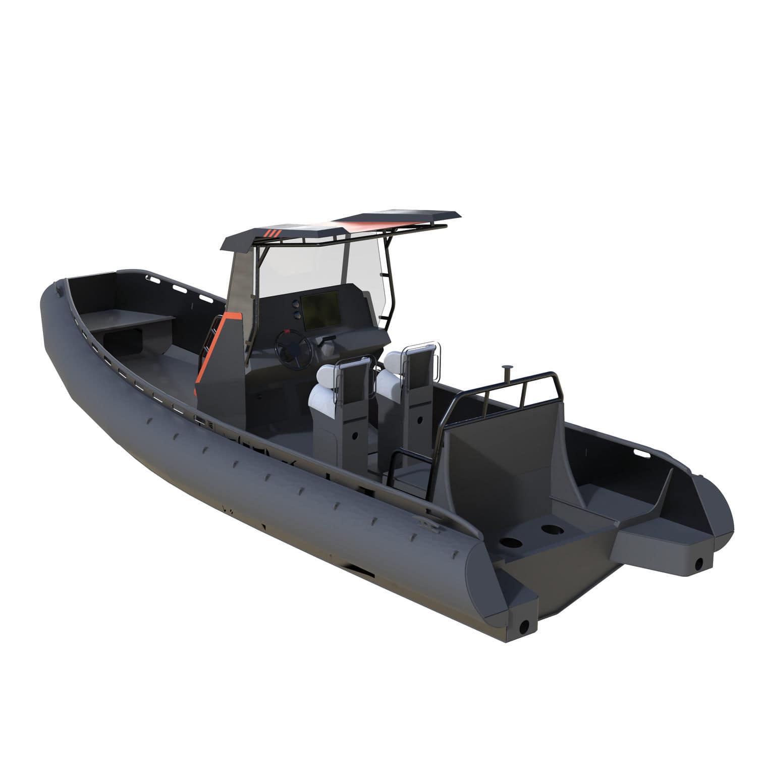 Professional rescue boat - P686 - PETOR - work boat / RIB