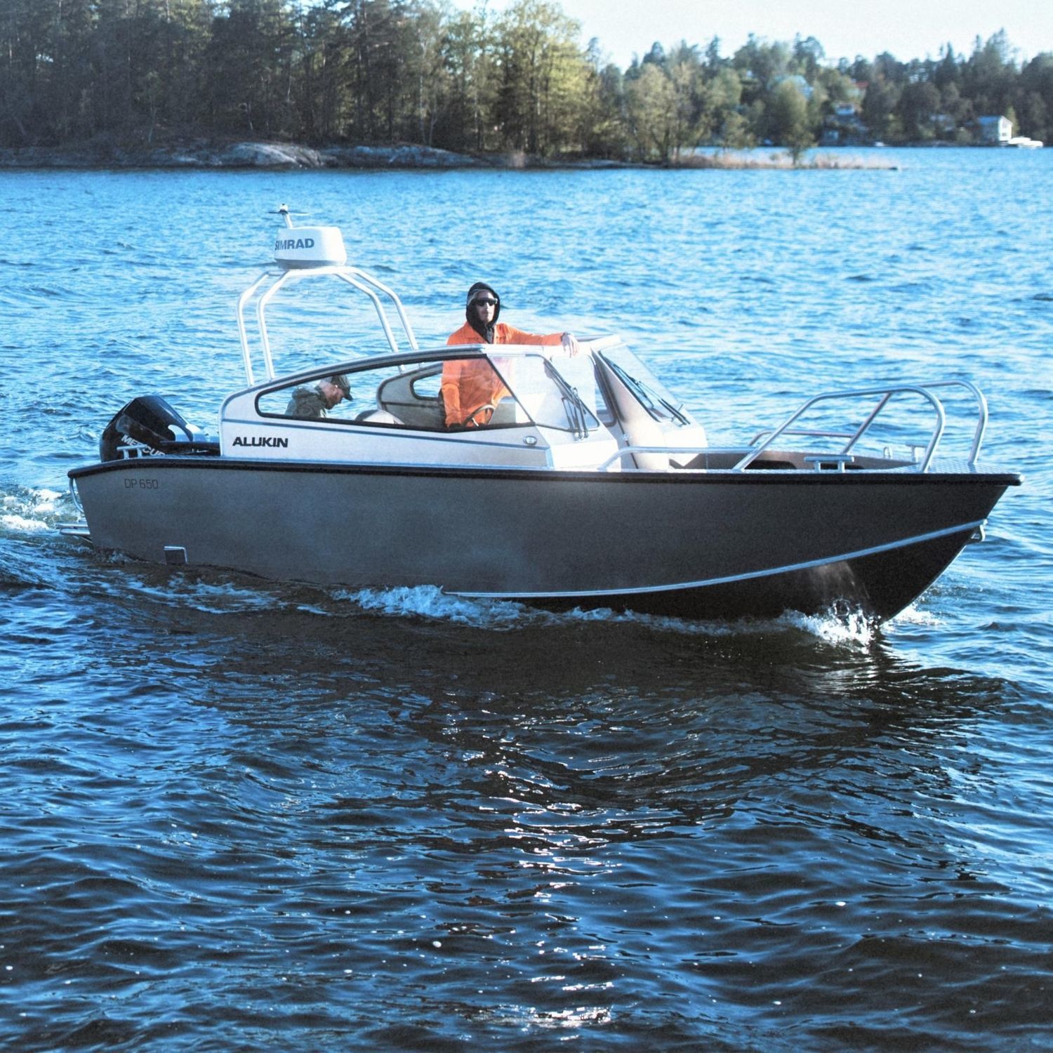 Outboard runabout - DP 650 - ALUKIN - dual-console / bowrider / open