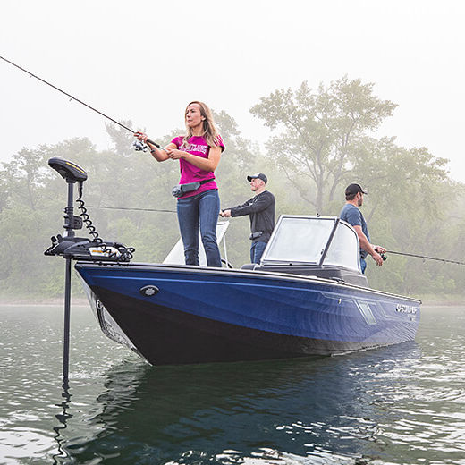 Outboard bay boat - 1950 HAWK - Crestliner - dual-console / sport ...