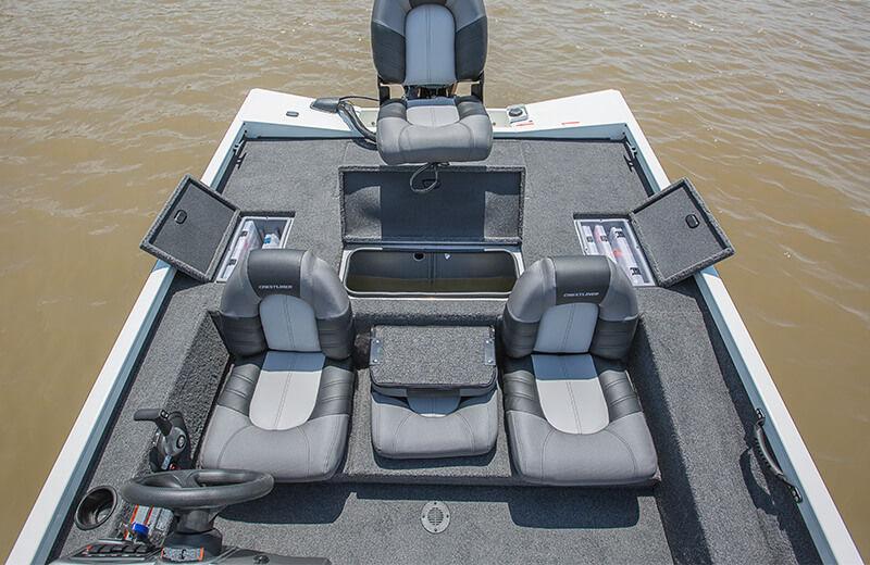 Outboard crappie boat - VT 19C - Crestliner - side console / sport ...