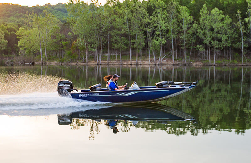 Outboard crappie boat - VT 18C - Crestliner - side console / sport ...