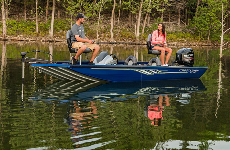Outboard crappie boat - VT 18C - Crestliner - side console / sport ...