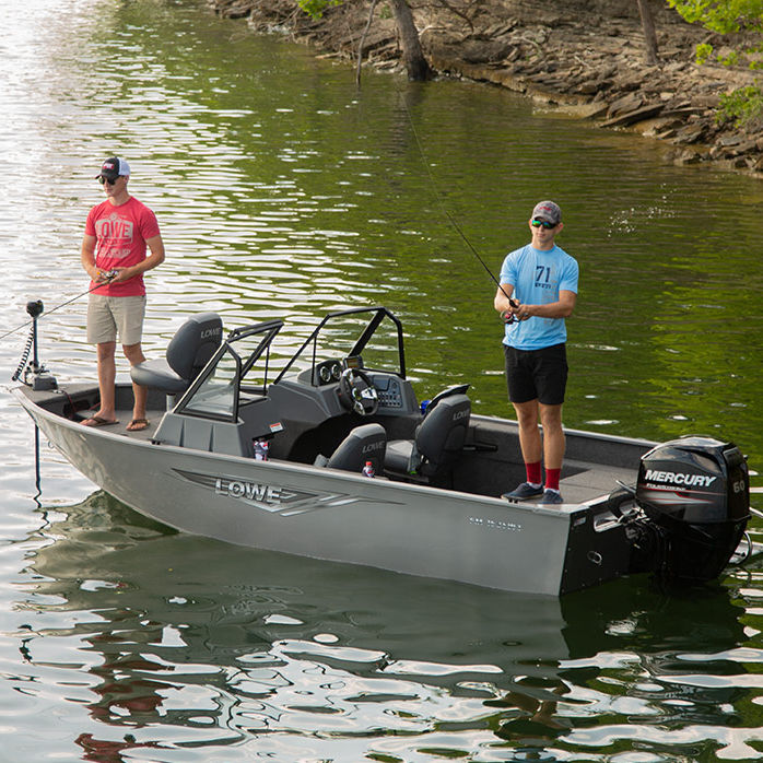 Outboard bass boat - FM 1625 WT - Lowe - dual-console / open / sport ...
