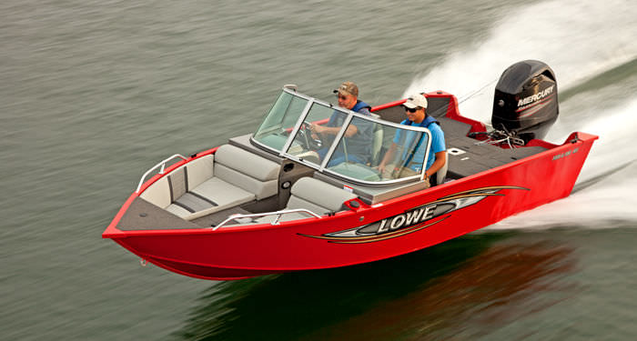 Outboard runabout - FS 165 - Lowe - dual-console / ski