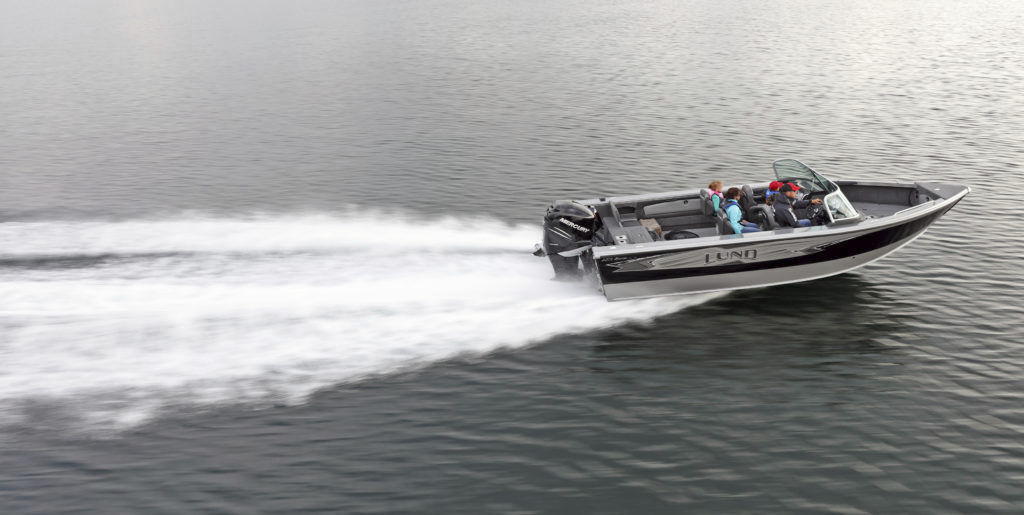 Outboard runabout - 2275 BARON - Lund - dual-console / bowrider / fishing